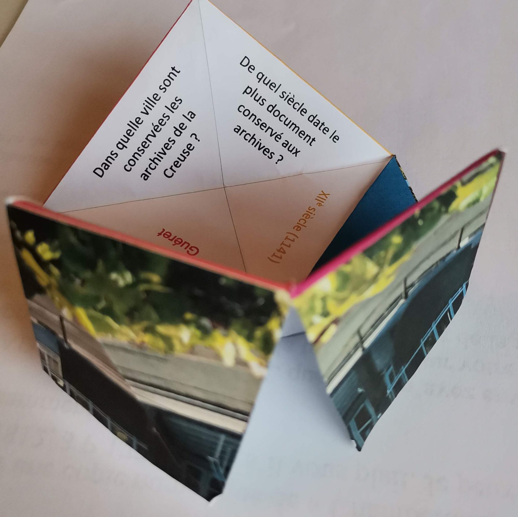 Les cocottes en papier des Archives